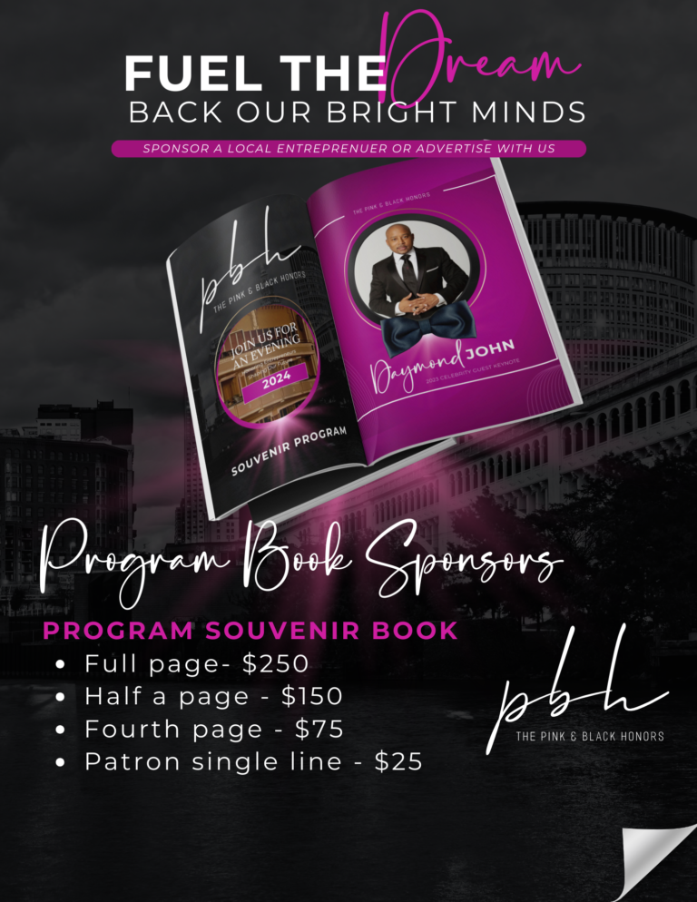 Souvenir Program Booklet - The Pink & Black Honors